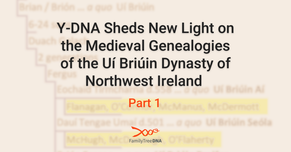 Y-DNA Sheds Light on Medieval Genealogies of the Uí Briúin Dynasty ...