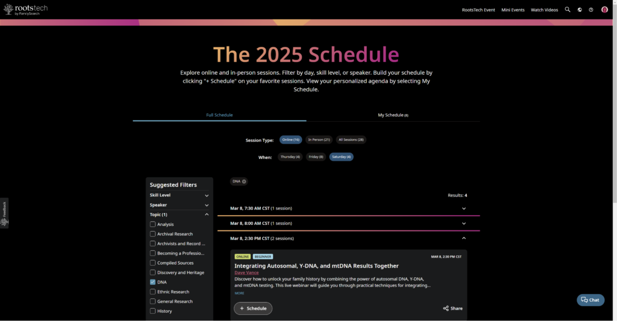 RootsTech 2025 Virtual: Discover, Connect, and Grow-Virtually - FamilyTreeDNA Blog