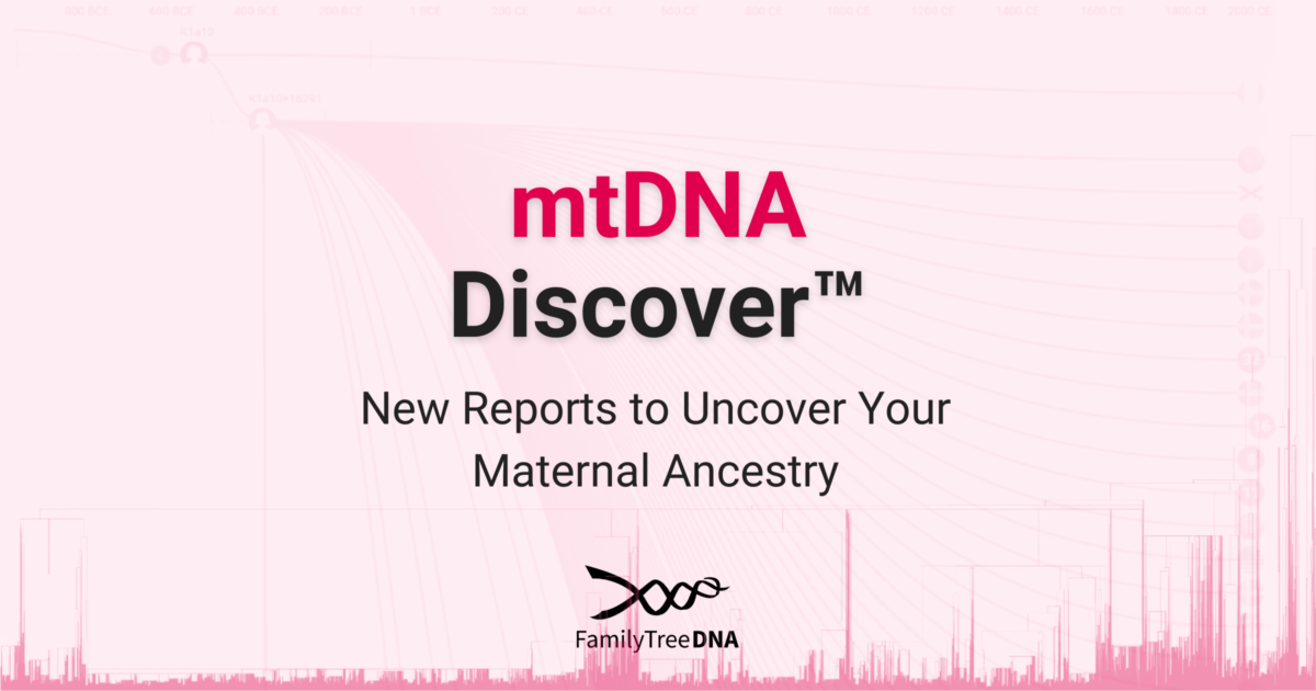 mtDNA Discover™: New Reports to Uncover Your Maternal Ancestry